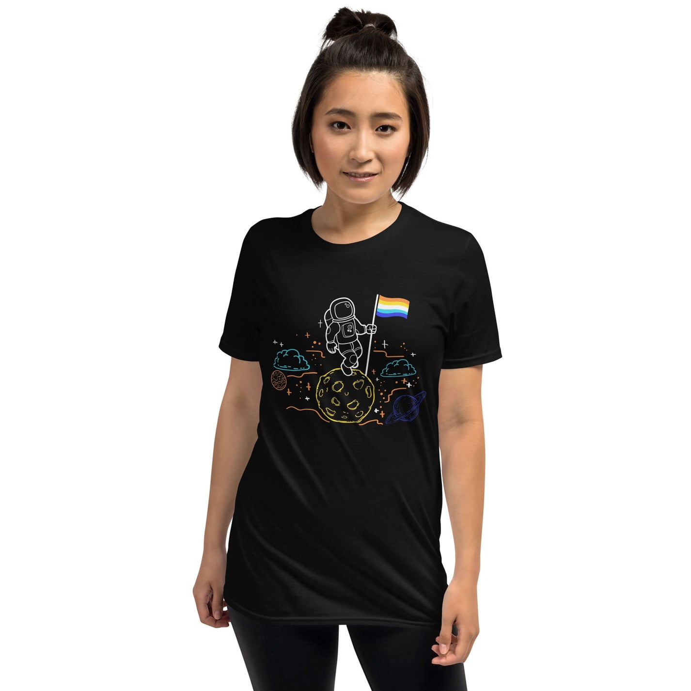 Astronaut aroace t-shirt | Pride Gift Shop