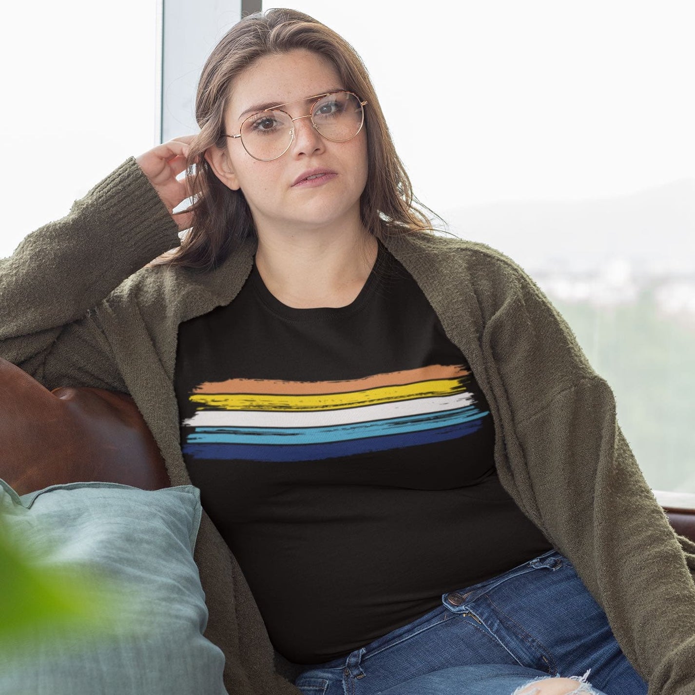 Grunge aroace t-shirt | Pride Gift Shop